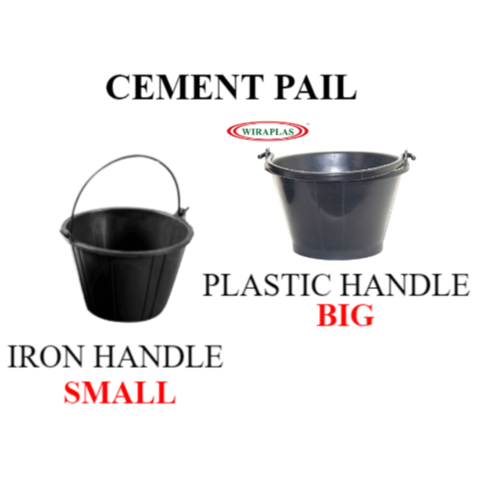 CEMENT PAIL (BLACK) / TONG SIMEN HITAM / BLADI SIMEN HITAM | Shopee ...