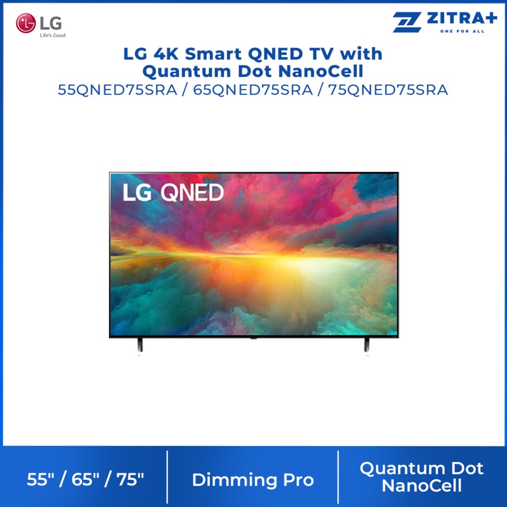 LG 4K 55"/65"/75" Smart QNED TV with Quantum Dot NanoCell QNED75 ...