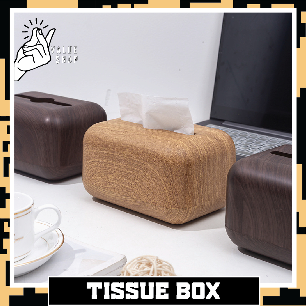 Tissue Box Holder Kotak Bekas Tisu Kayu Wooden Nordic Tissue Box ...