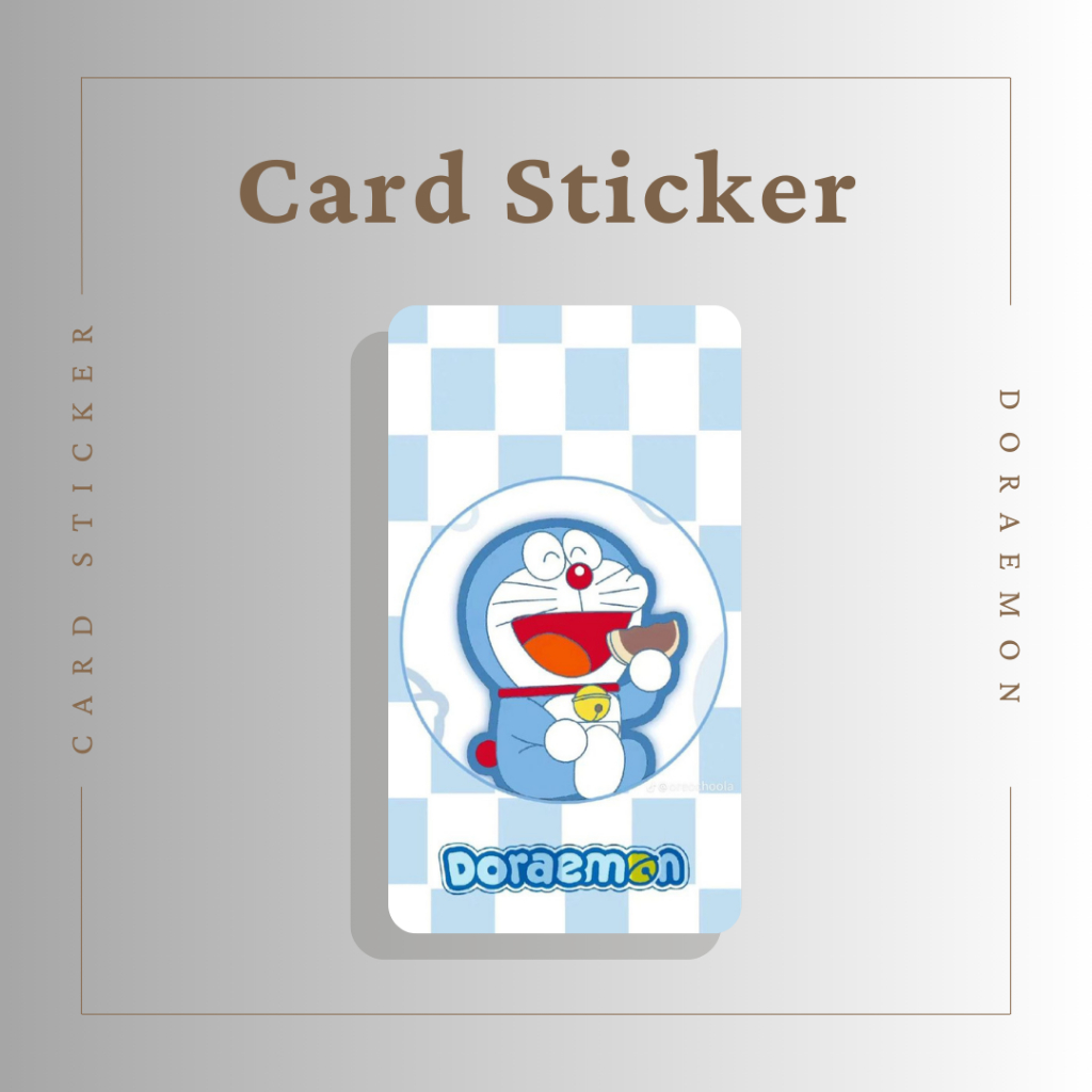 DORAEMON CARD STICKER - TNG CARD / NFC CARD / ATM CARD / ACCESS CARD ...