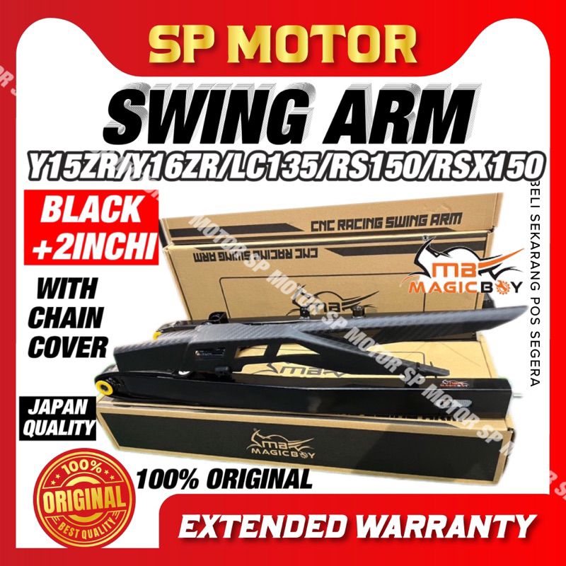 MAGICBOY SWING ARM + 2INCH Y15ZR RS RSX Y16ZR LC135 ARM PANJANG +2INCI ...