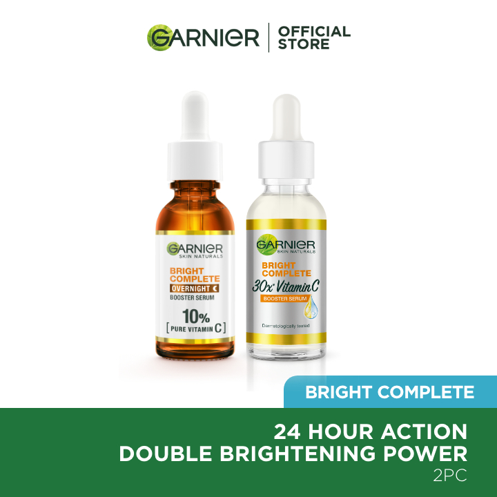 [24 HOUR ACTION, DOUBLE BRIGHTENING POWER] Garnier Bright Complete ...