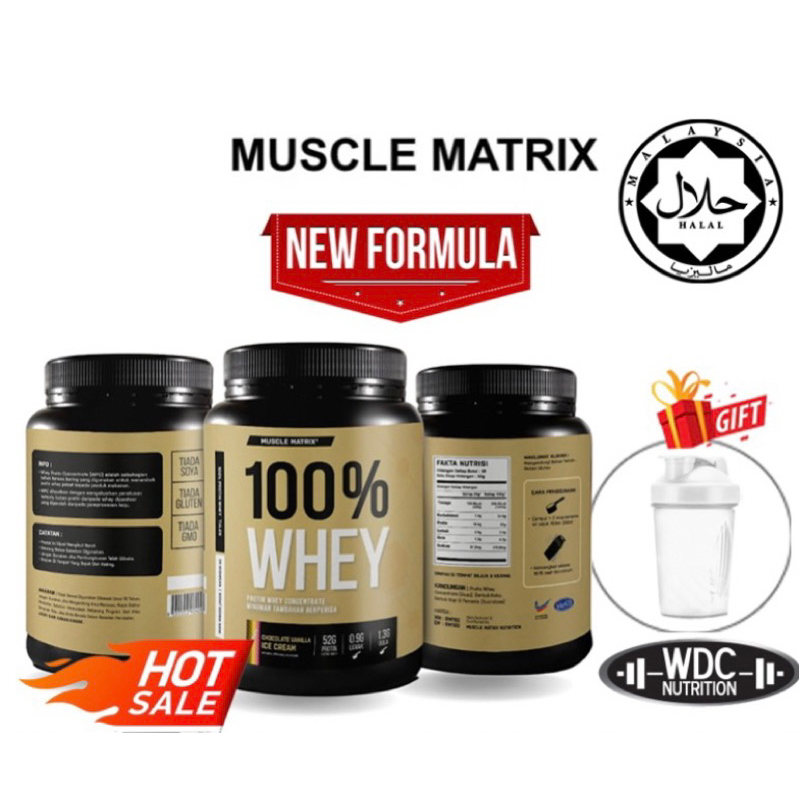 Muscle Matrix 100 % Whey 30 Servings (HALAL) - Whey Protein,Lactose ...