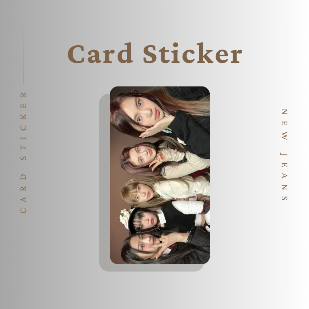 NEW JEANS CARD STICKER - TNG CARD / NFC CARD / ATM CARD / ACCESS CARD ...