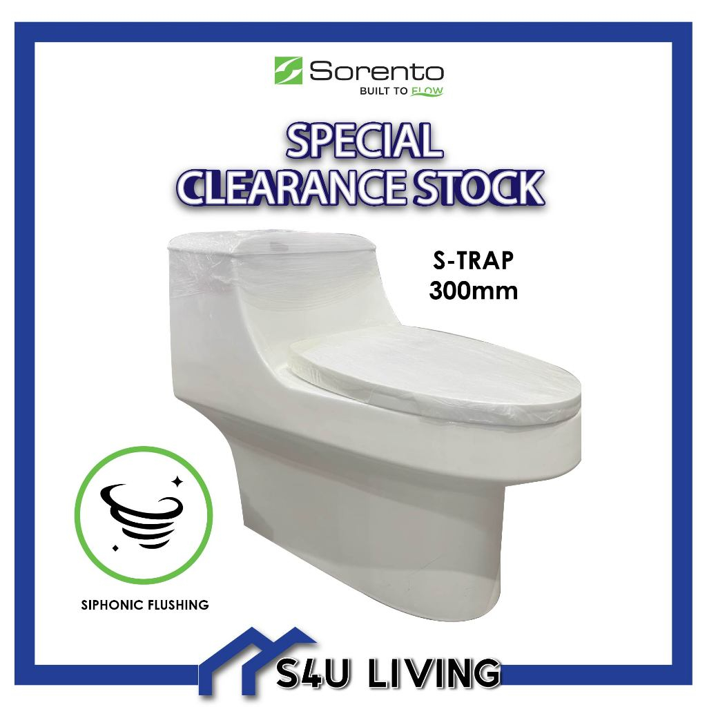 SORENTO SIPHONIC wc Siphonic FLUSHING MODEL 2203 STOCK Clearence water ...