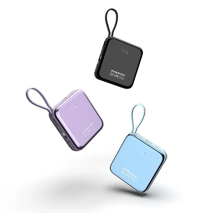 Pineng PN 875 PD (10000 maH) 2 input, 1 output Built-in cable Type C ...