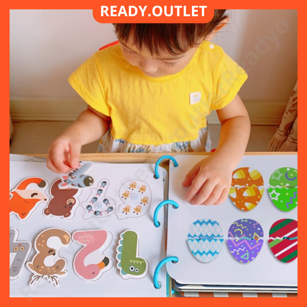 READY!! Busy Quiet Book Book Educational Toys Velcro Montessori Early ...