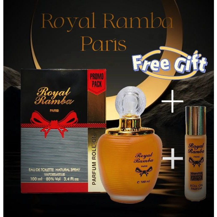 Royal Ramba Paris Perfume + Roll On – Cherry, Bunga, Vanilla | Wangi ...