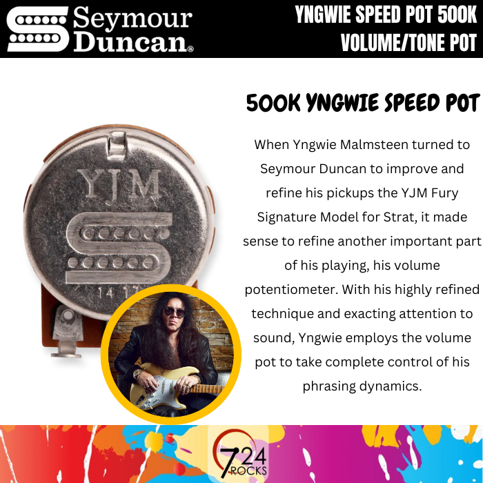 Seymour Duncan Yngwie Speed Pot 500K Potentiometer Volume Pot Tone Pot ...