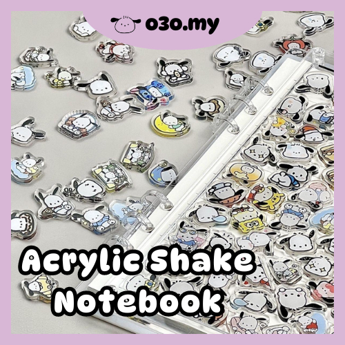 [A5/A7] DIY Clear Acrylic Shake Notebook Sanrio Series Pochacco Skin ...