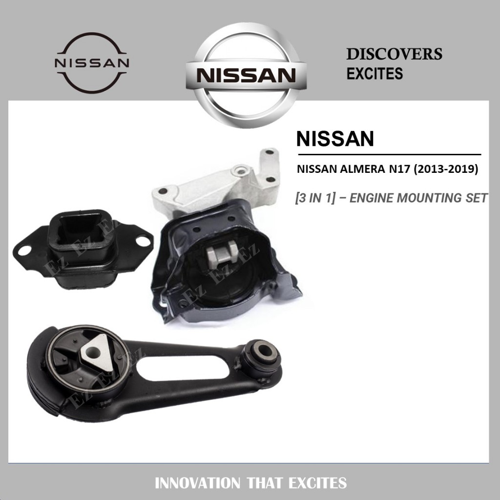 [3 IN 1]- ENGINE MOUNTING SET NISSAN ALMERA N17 2013-2019 | Shopee Malaysia