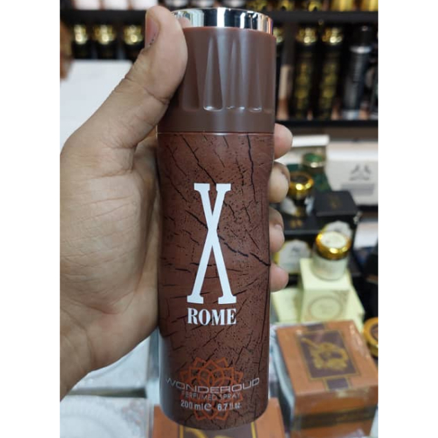 100% Original, X Rome Wonderoud Perfumed Spray 200ml by Fragrance World ...