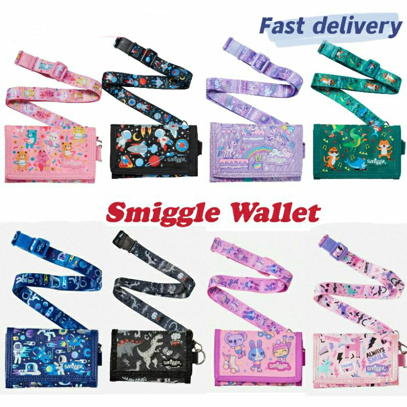 smiggle Wallet /Junior Lanyard Wallet | Shopee Malaysia