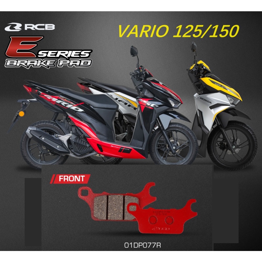 RCB HONDA VARIO 150 VARIO 125 FRONT BRAKE PAD -E-SERIES (RACING BOY ...