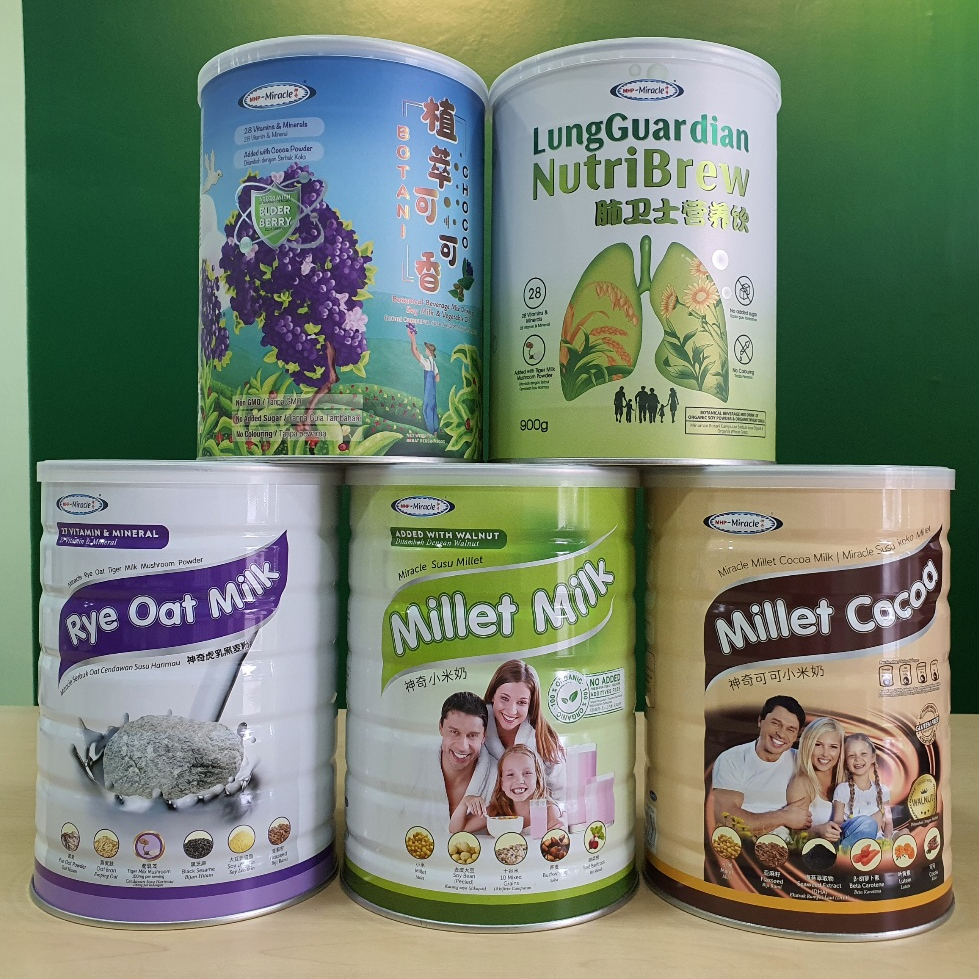 MHP-MIRACLE ORGANIC MILLET MILK/COCOA MILLET/RYE OAT/LUNG GUARDIAN ...