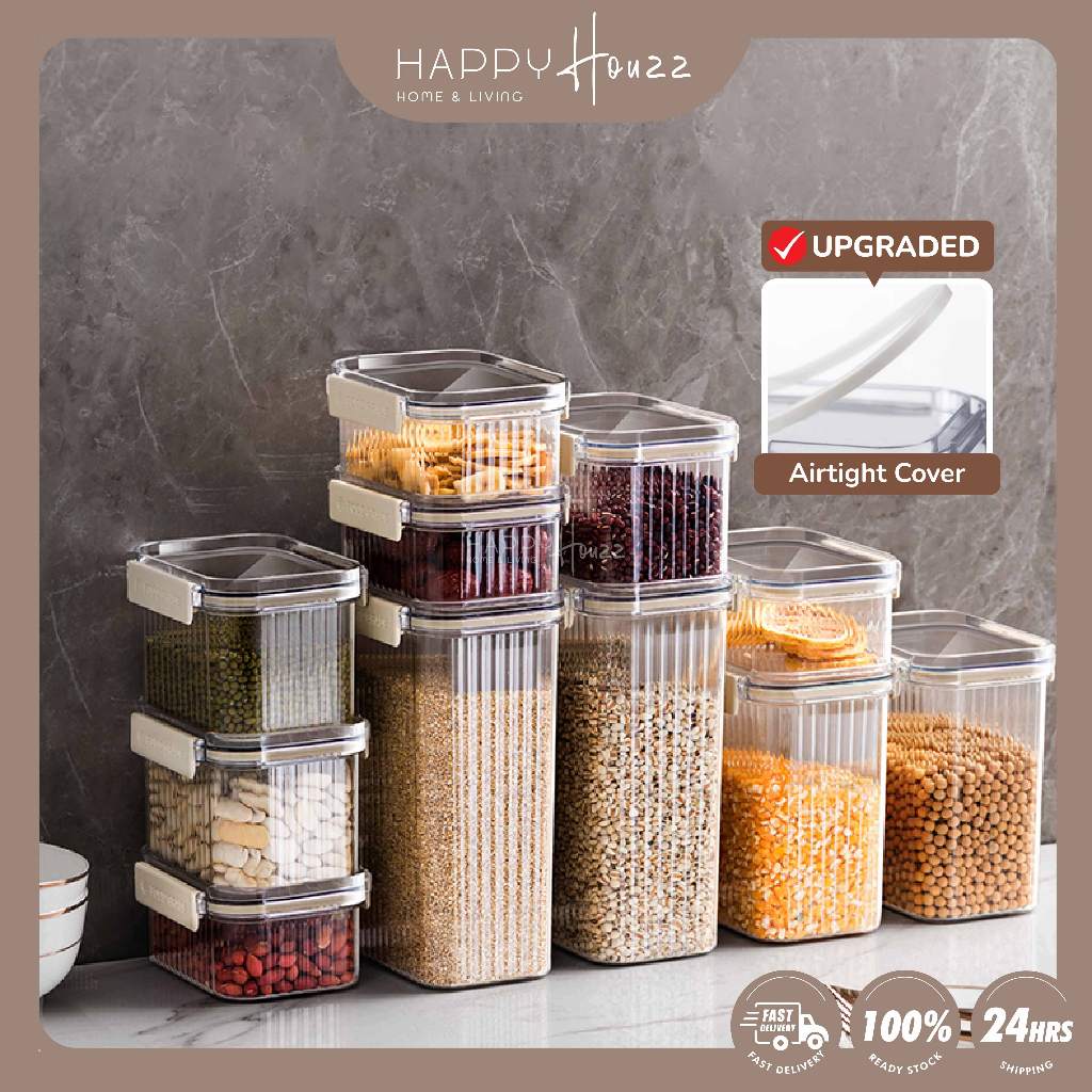 【READY STOCK】HAHO Nordic Airtight Stackable Transparent Food Container ...