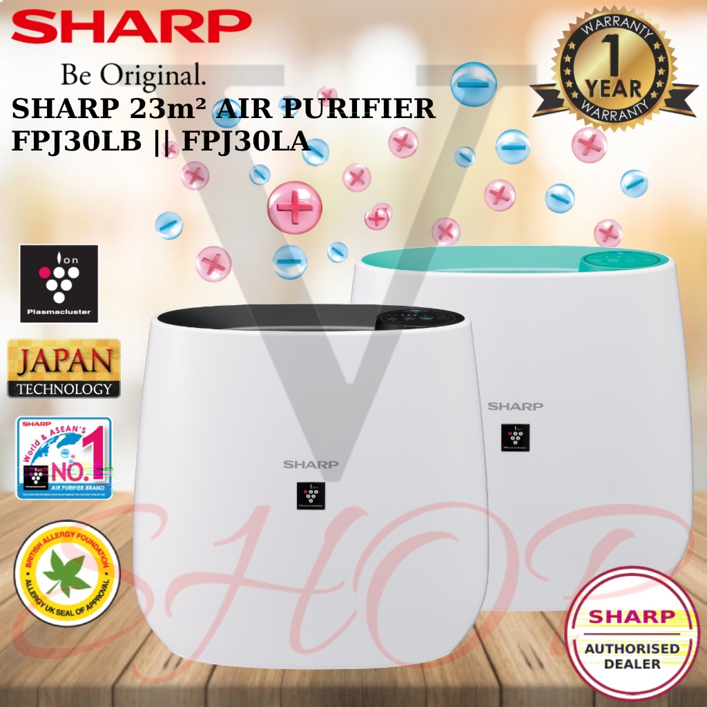 SHARP 23m² PLASMACLUSTER AIR PURIFIER FPJ30L | Shopee Malaysia