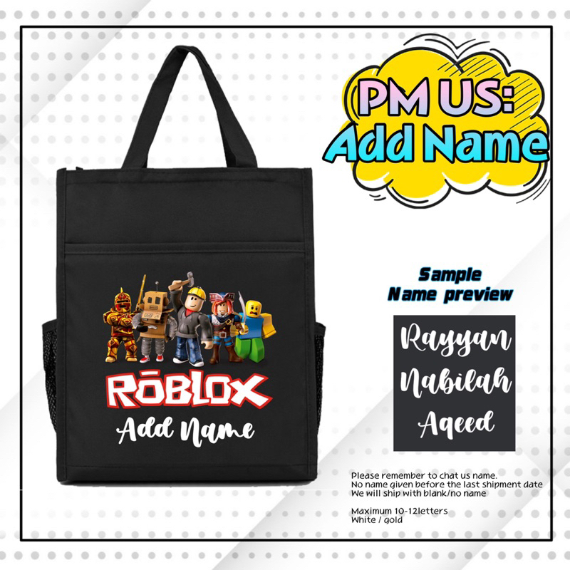 🇲🇾ready stk ROBLOX tuition beg A4 file beg | Shopee Malaysia