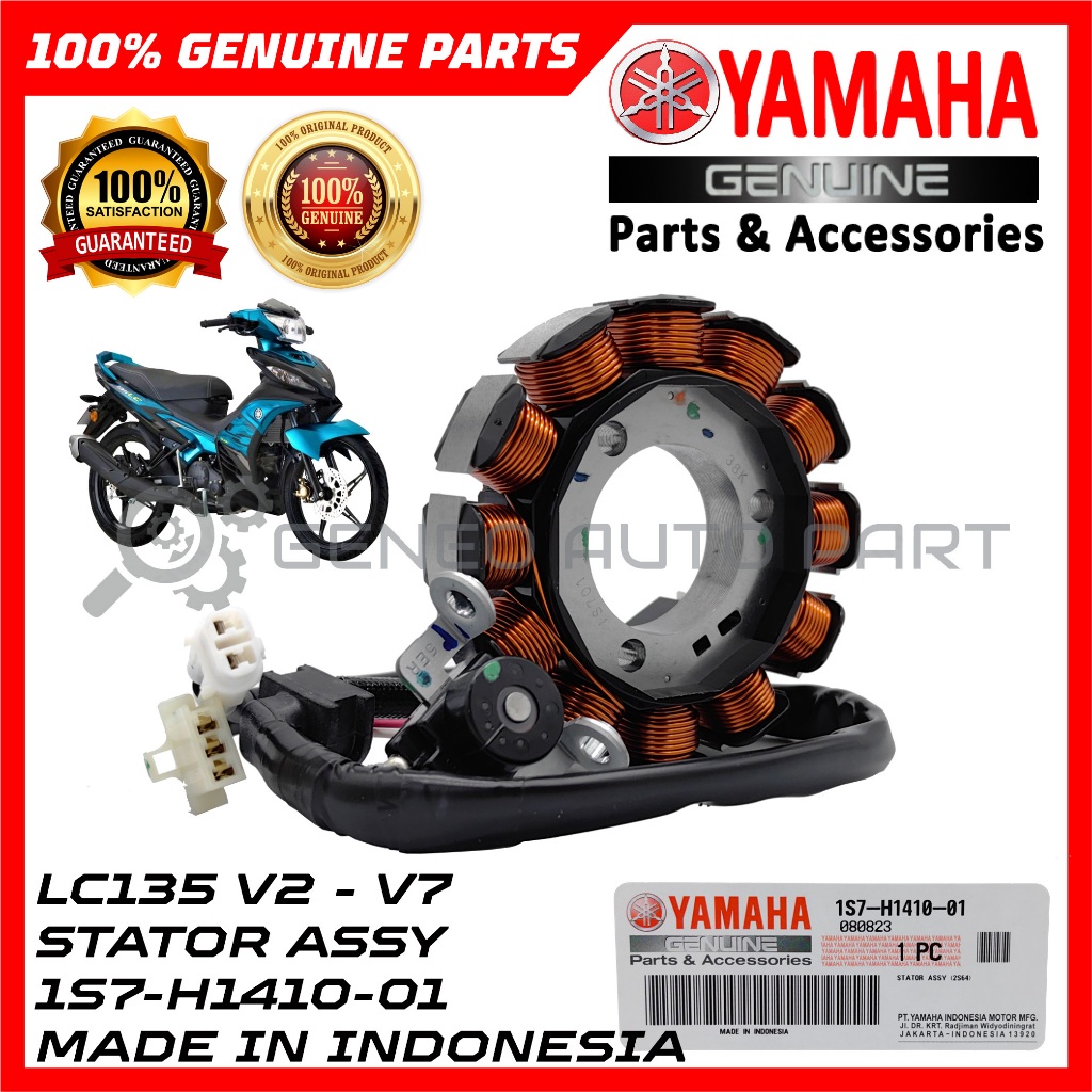YAMAHA LC135 V2 V3 V4 V5 V6 V7 LC135 STATOR ASSY FUEL COIL MAGNET COIL [1S7-H1410-01] 100% ...