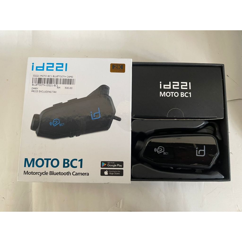 id221 MOTO BC1 Bluetooth communicator intercom video UHD wide angle motorcycle dash cam ...