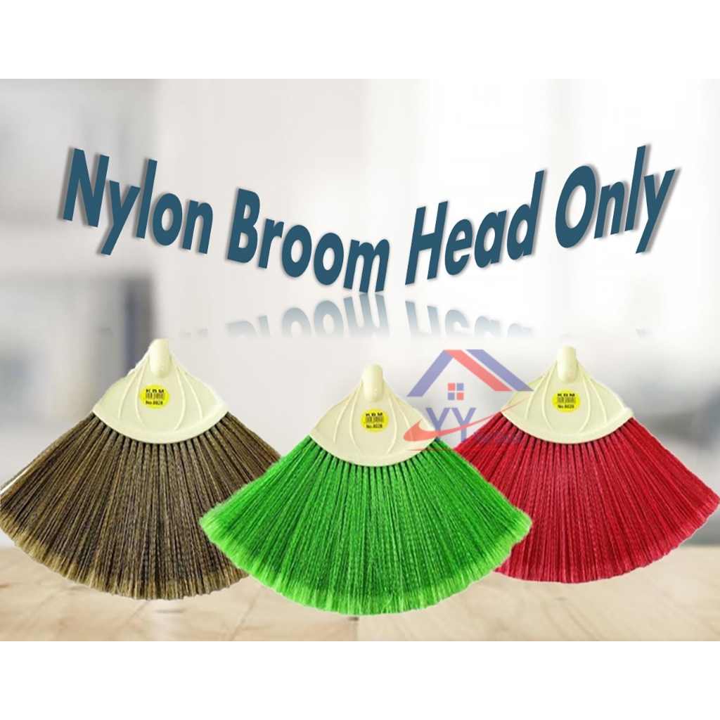 Nylon Broom Head Only/Nylon Broom Head/Nylon Soft Floor Broom/Penyapu ...