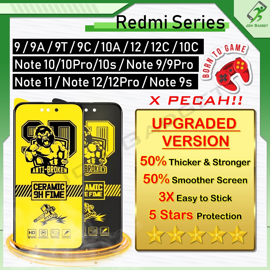 【UPGRADED X PECAH】Redmi 10A 9 9A 9C 9T Note 12 12Pro 11 10 10s 9 Pro 9s ...