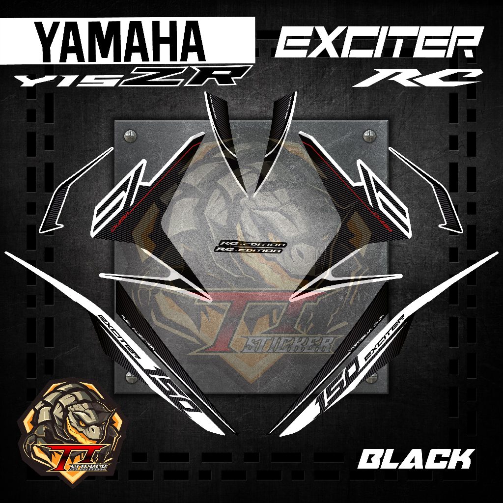 STICKER STRIPE MOTOR YAMAHA Y15ZR V1/V2 EXCITER RC BODY STICKER RC LINE EDITION ( READY STOCK ...