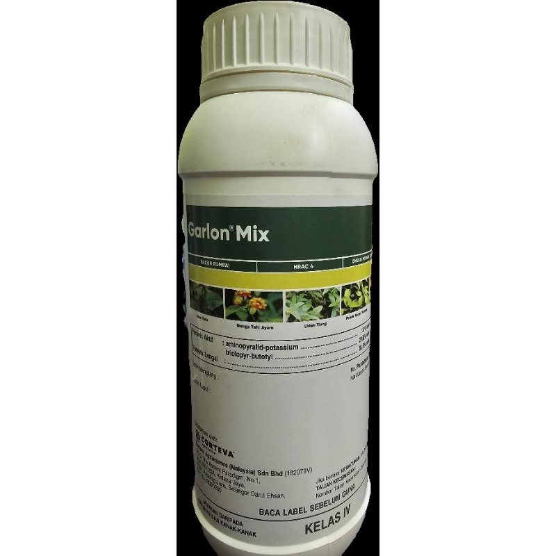 1L RACUN RUMPAI TEMPAT POKOK SAWIT DOW AGROSCIENCE GARLON MIX | Shopee ...