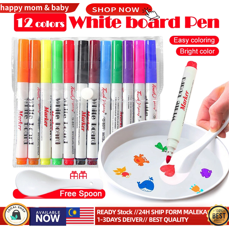 [READY STOCK]12pcs Children's Magical Water Painting Pen Floating ...