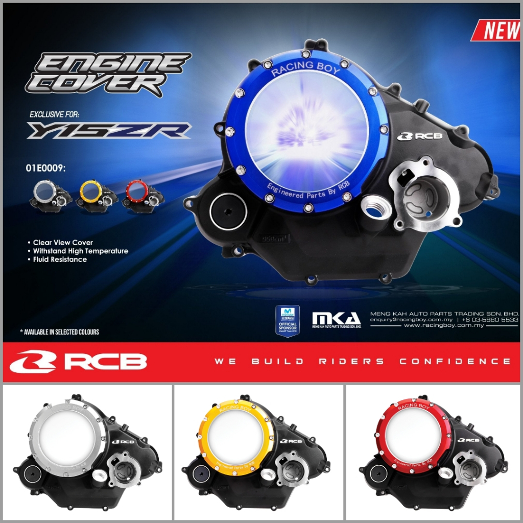 RCB Engine Clutch Cover Clear View Cover Yamaha Y15ZR Accessories Motor ...