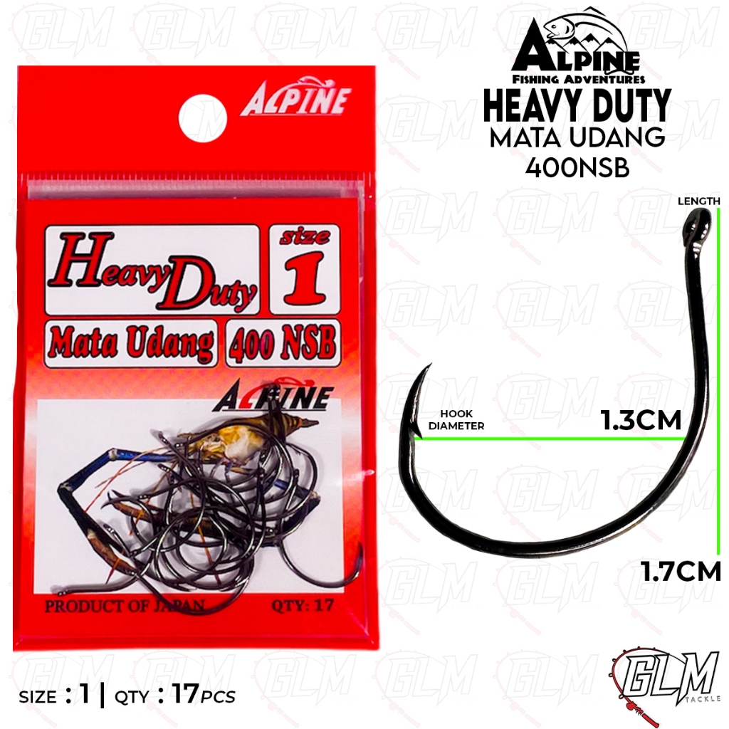 ALPINE MODEL 400NSB PRAWN HOOK HEAVY DUTY FOR FISHING | Shopee Malaysia