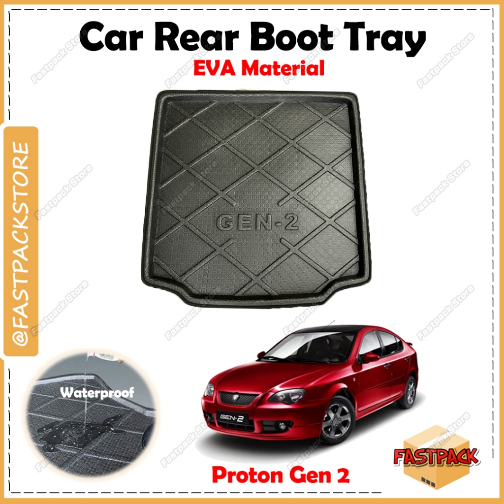 For Proton Gen 2 EVA Copolymer EVA Boot Tray Luggage Cargo Reusable ...