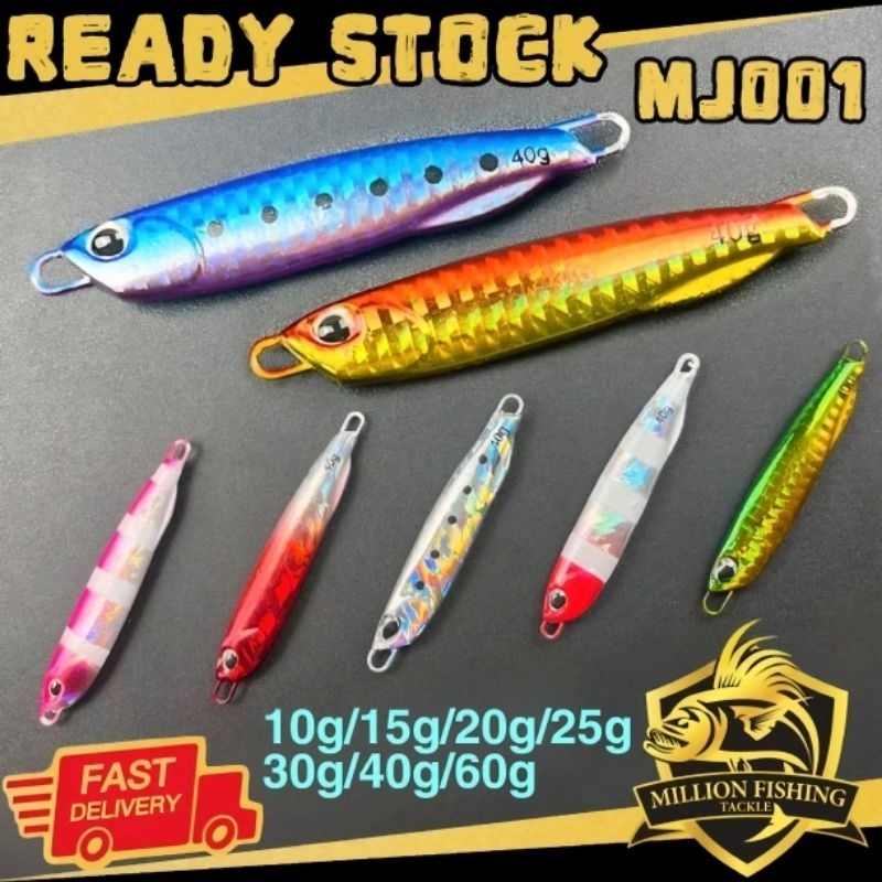 Umpan Jig Mikro 1pcs Micro Jig 10g/15g/20g/25g/30g/40g/60g Fishing Lure Ikan Jig Slow Jig ...