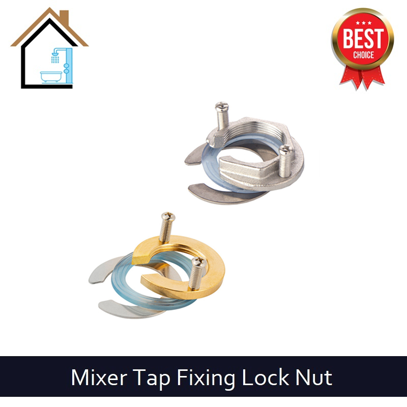 [Model: 304 HM] 32mm Brass/SUS304 Jam Nut Lock Nut Fixing Parts for ...