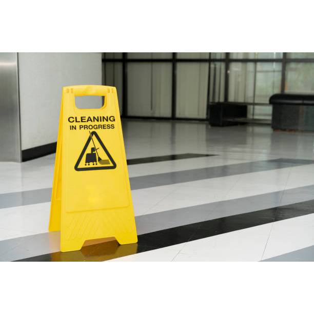 Yellow Foldable Floor Sign Board Stand Cleaning In Progress Signage A ...