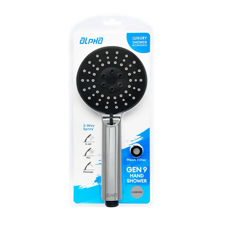 Alpha Hand Shower Gen 12 (White) & Gen 9 (Chrome) - Originalh | Shopee ...