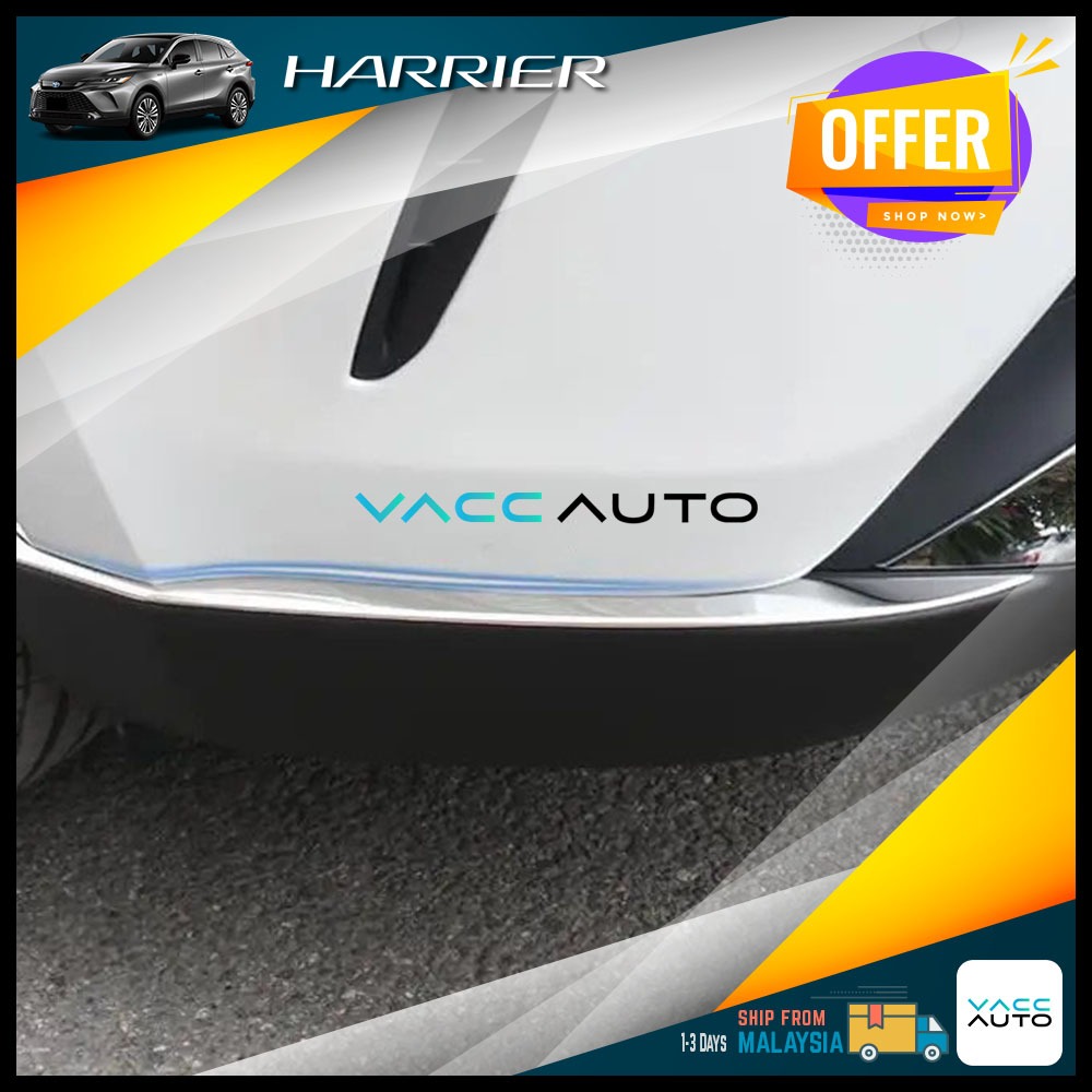 Toyota Harrier XU80 4th Gen (2020-2025) Front Bumper Chrome Lining ...