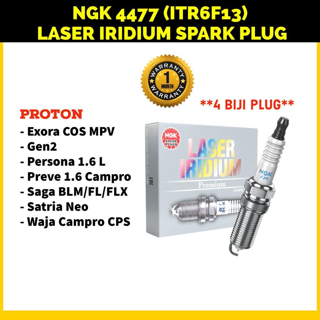 【100% ORIGINAL】 NGK 4477 (ITR6F13) LASER IRIDIUM SPARK PLUG - PROTON ...