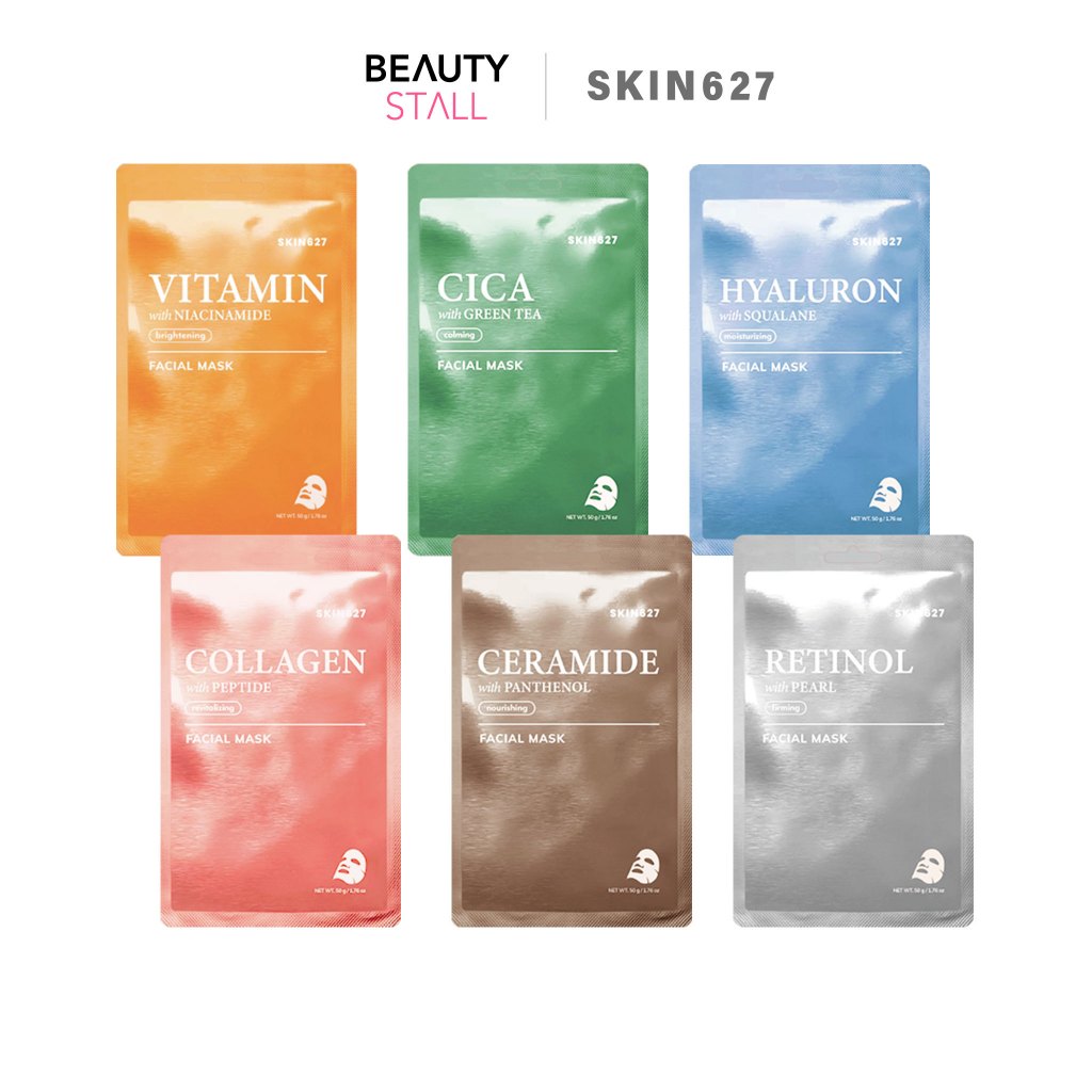 SKIN627 Facial Mask (22g/1pc) | Korea Daily Sheet Mask Moisture ...