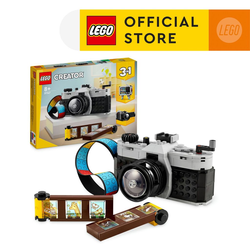 LEGO Creator 31147 Retro Camera 3in1 Toy (261 Pieces) | Shopee Malaysia