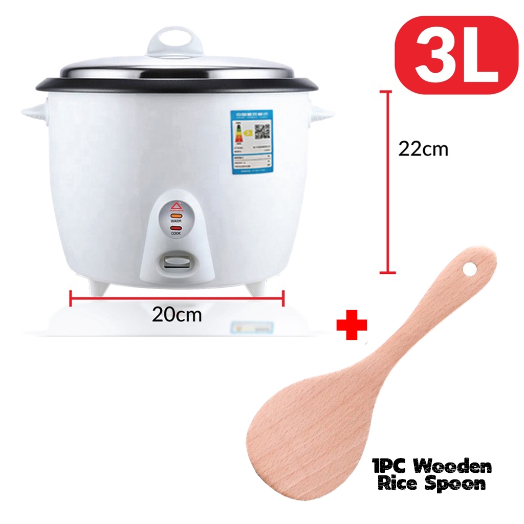 2L 3L 4L 5L Stainless Steel Rice Cooker Non-Stick Multipurpose Small ...