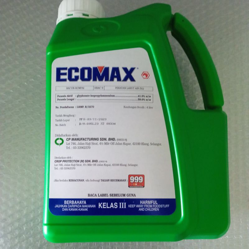 ECOMAX 4LIT RACUN RUMPAI | Shopee Malaysia