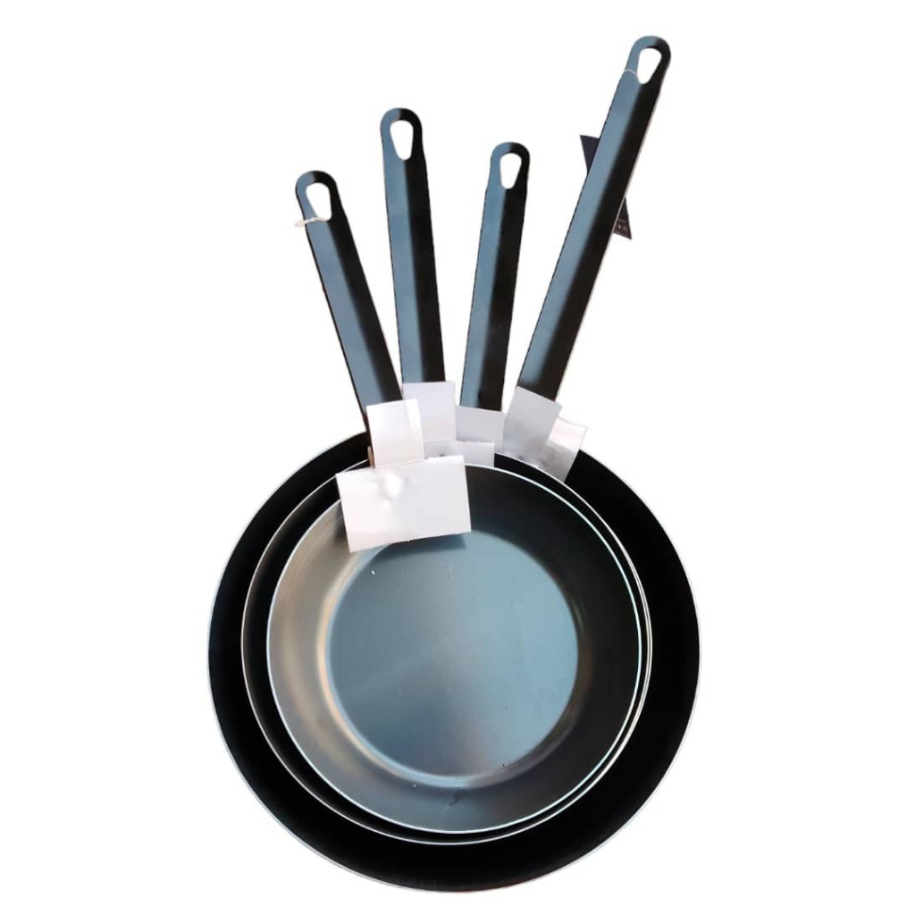 CHEFFI Blue Steel Frying Pan 蓝铁煎盘 20cm 22cm 24cm 26cm 28cm 30cm 32cm ...