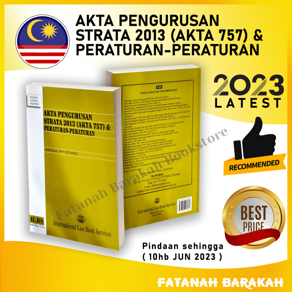 Akta Pengurusan Strata 2013 (Akta 757) & Peraturan-Peraturan (Hingga ...