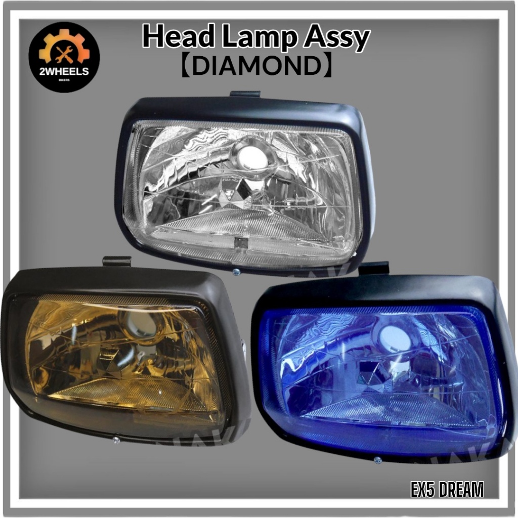 HONDA EX5 DREAM HEAD LAMP ASSY (DIAMOND) | Shopee Malaysia