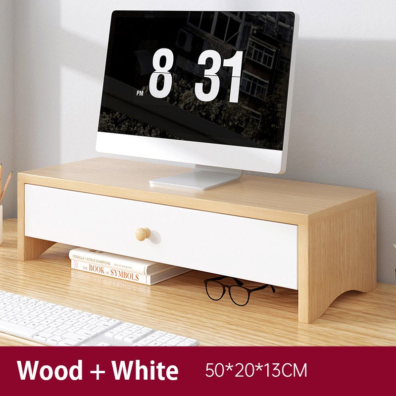 NR Computer Monitor Rack Stand Screen Increase Height Shelf Desktop ...