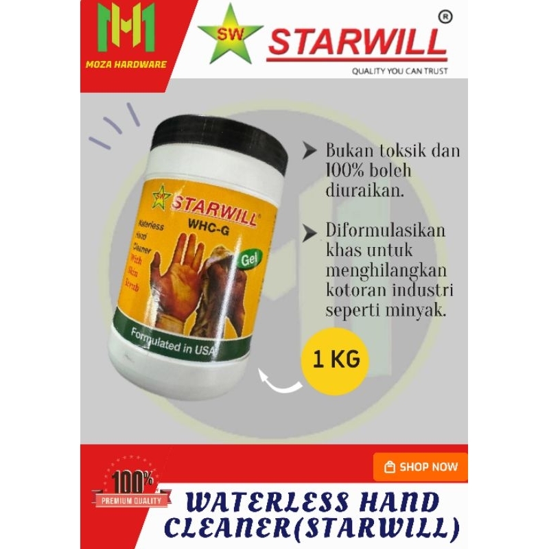 Waterless Hand Cleaner With Skin Scrub 1kg (STARWILL) | Shopee Malaysia