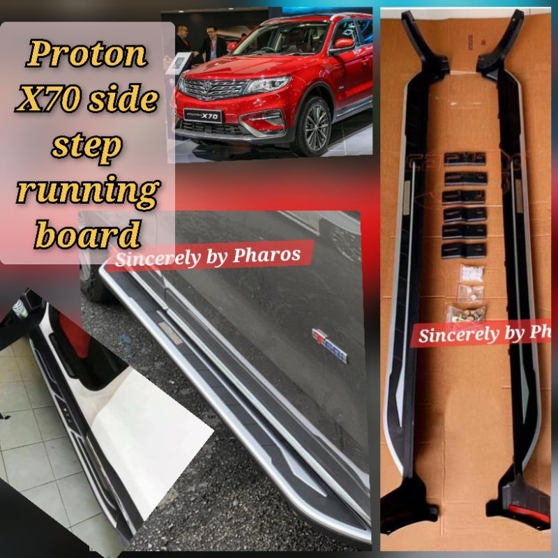 [ Pharos ] Proton X70 Side step Running Board Oem / RJ Design | Shopee ...