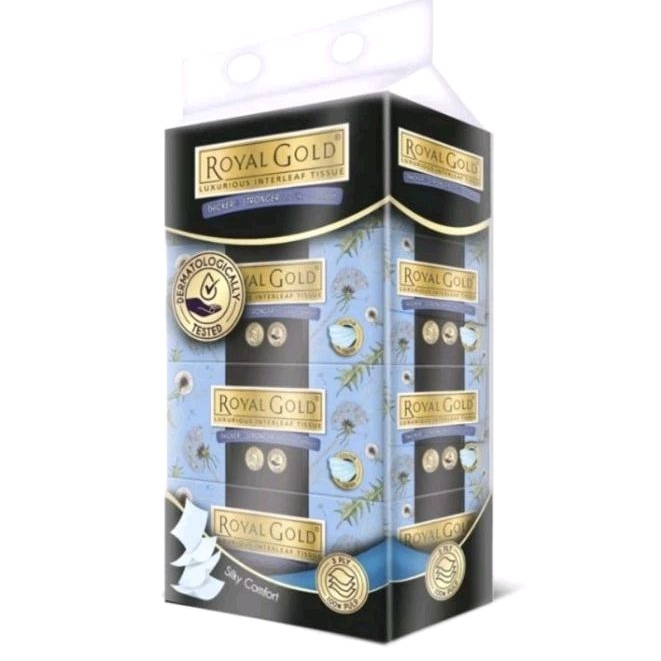 Royal Gold Luxurious Facial Tissue 4box x 80s Ready Stock | Shopee Malaysia