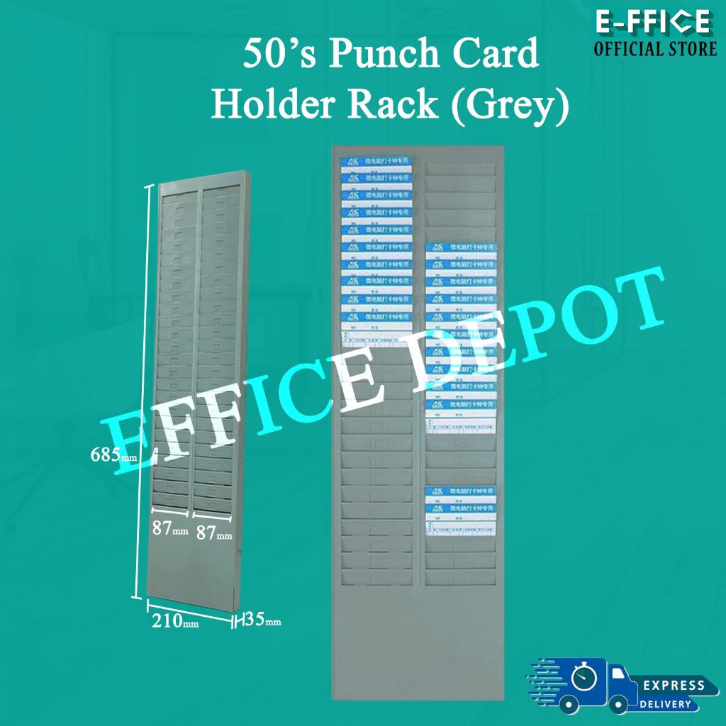 Effice Depot - 5s / 10s / 24s / 50s Slot Time Recorder Punch Card Rack ...